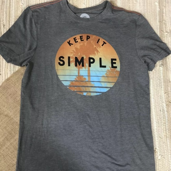 Life Is Good | Shirts | Life Is Good Tshirt Keep It Simple Palm Trees ...